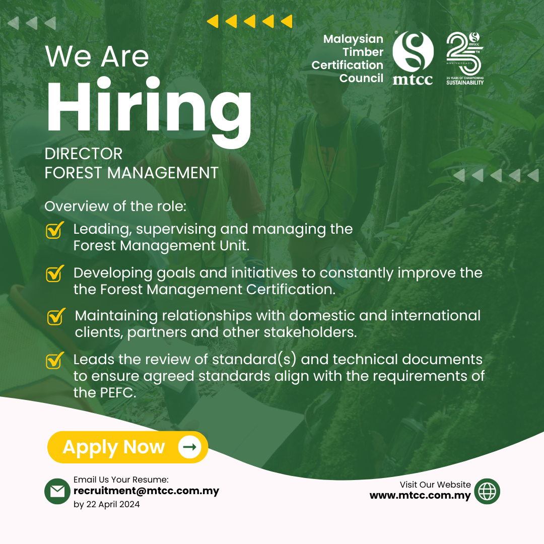 Immediate Job Vacancy: Director, Forest Management | MTCC