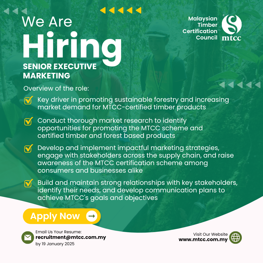 Job Vacancy: Senior Executive, Marketing | MTCC